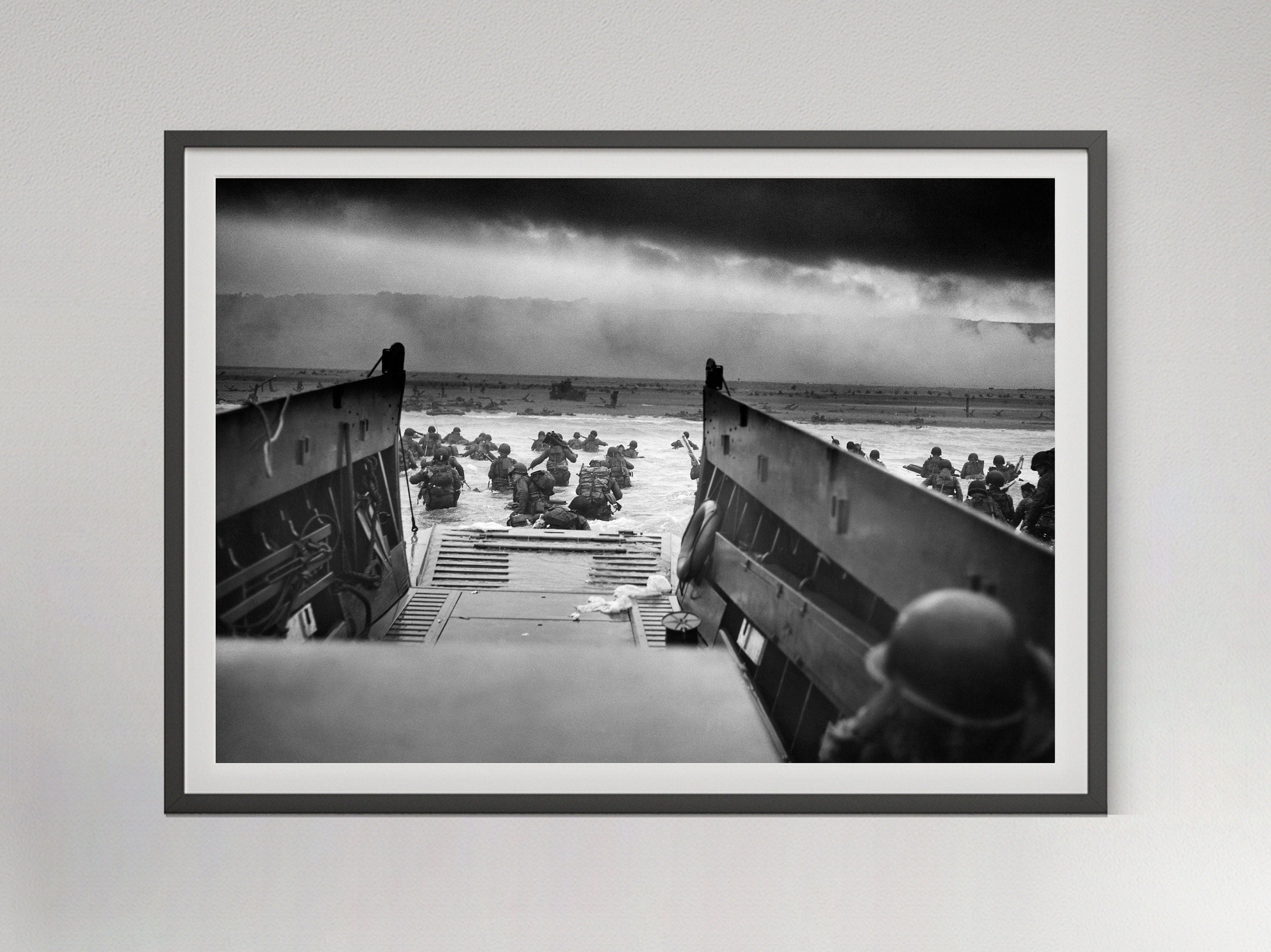 Vintage D Day Print, Operation Overlord Ww2 Photo, Black and White, Vi ...